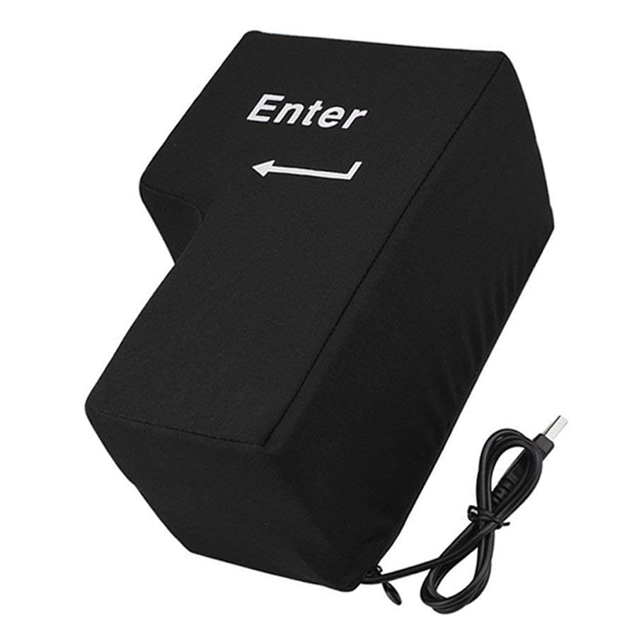 Supersize Big Enter Key / Stress Relief / USB Punching Pillow