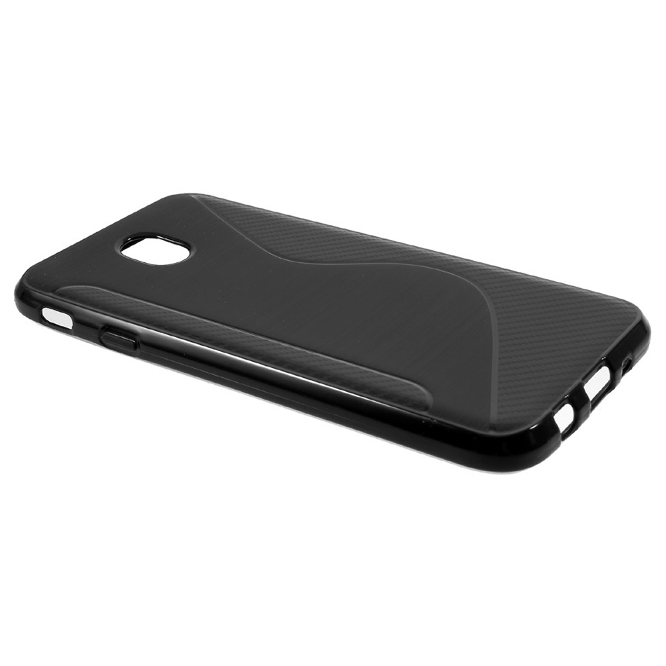 S-Line Flexi Carbon Fibre Case - Samsung Galaxy J7 Pro (Black)