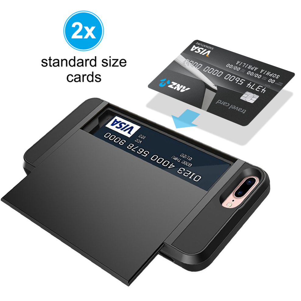 Tough Armour Slide Case Card Holder for iPhone 8 Plus / 7 Plus