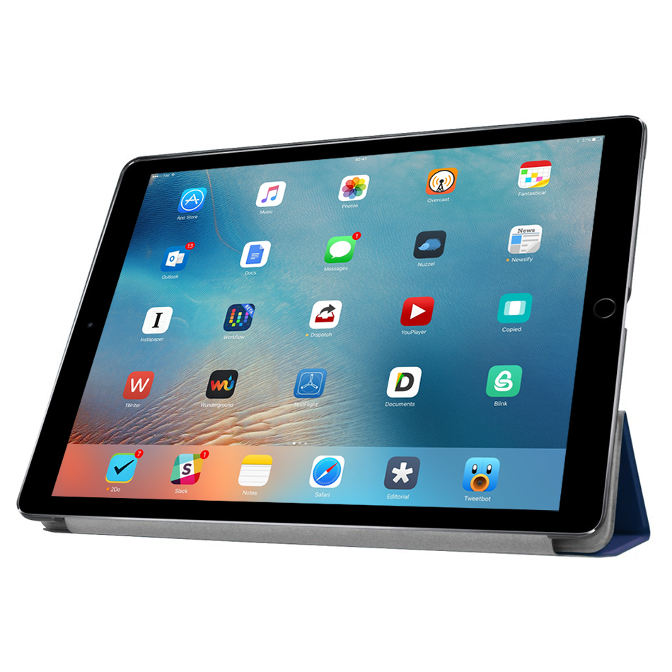 Trifold Smart Case for iPad Pro 12.9-inch 1st / 2nd Gen (Blue)