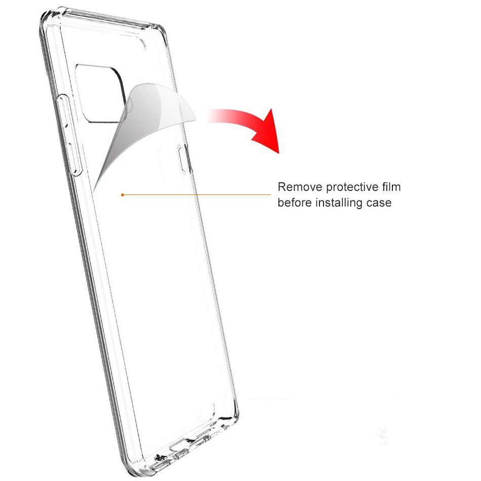 TOTU Hybrid Bumper Case for Samsung Galaxy Note FE (Clear)