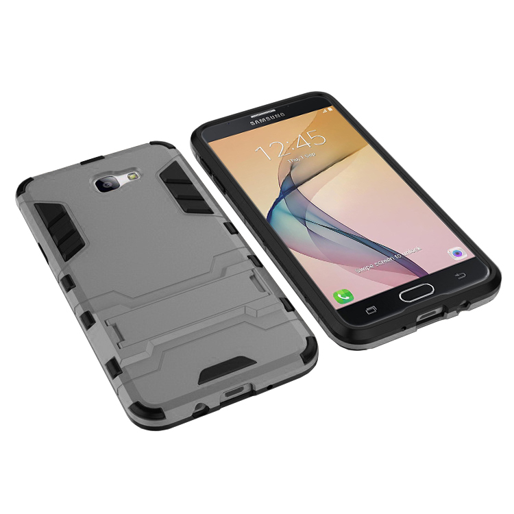 Slim Armour Shockproof Case for Samsung Galaxy J7 Prime (Grey)