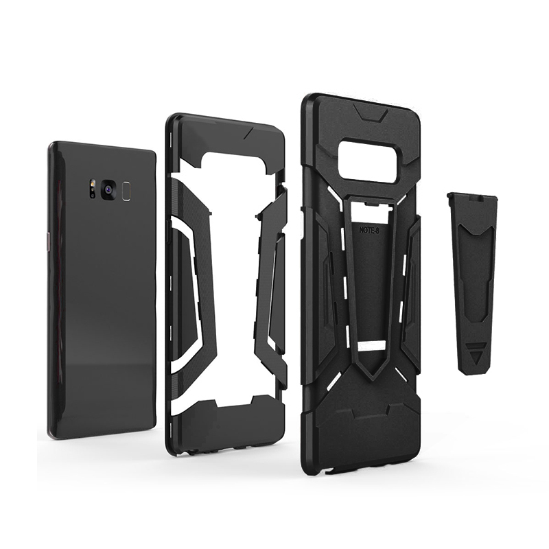 Slim Guard Plated Shockproof Case for Galaxy Note 8 (Black)