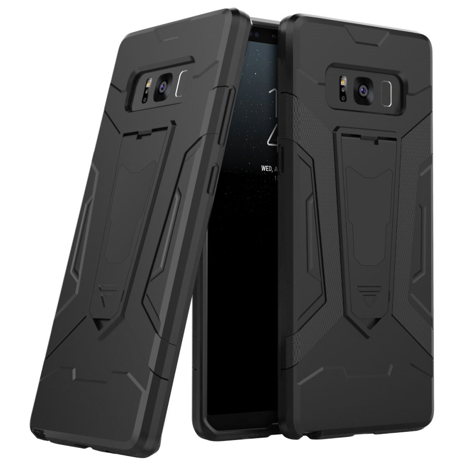 Slim Guard Plated Shockproof Case for Galaxy Note 8 (Black)