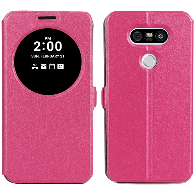 Quick View Window Flip Case - LG G5 (Pink)