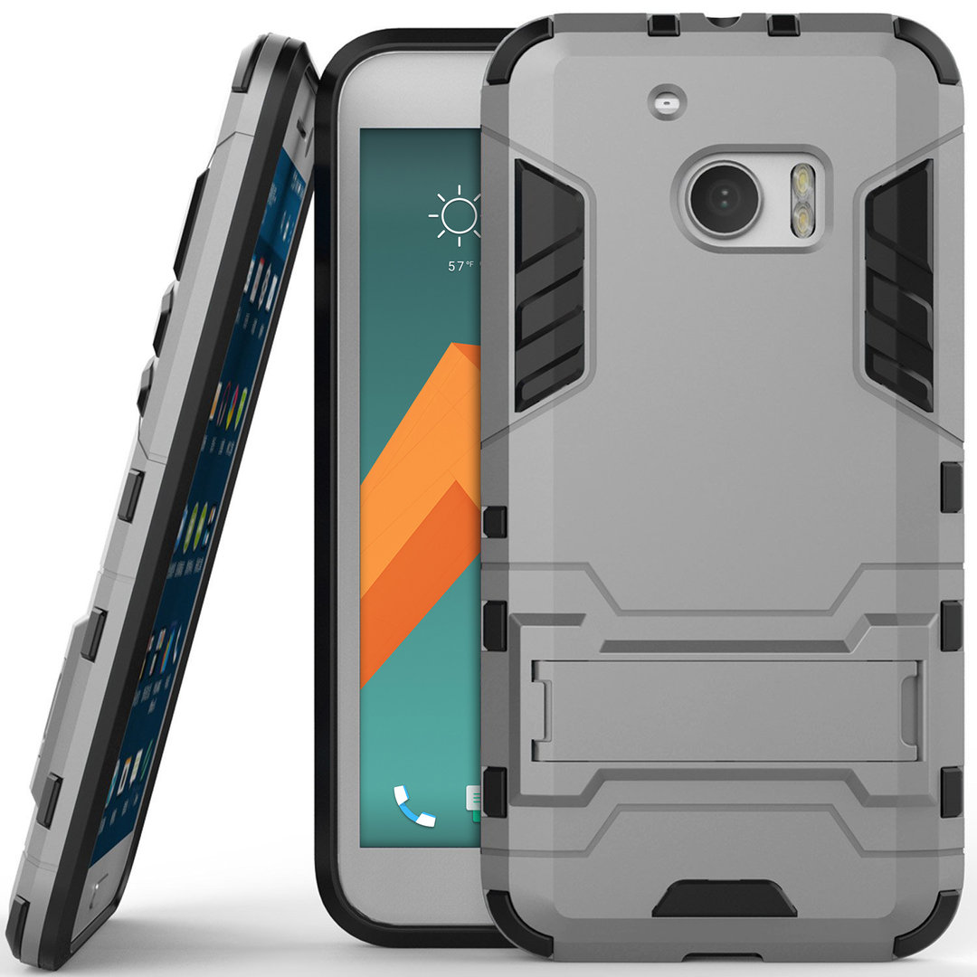 Slim Armour Tough Shockproof Case - HTC 10 (Silver)