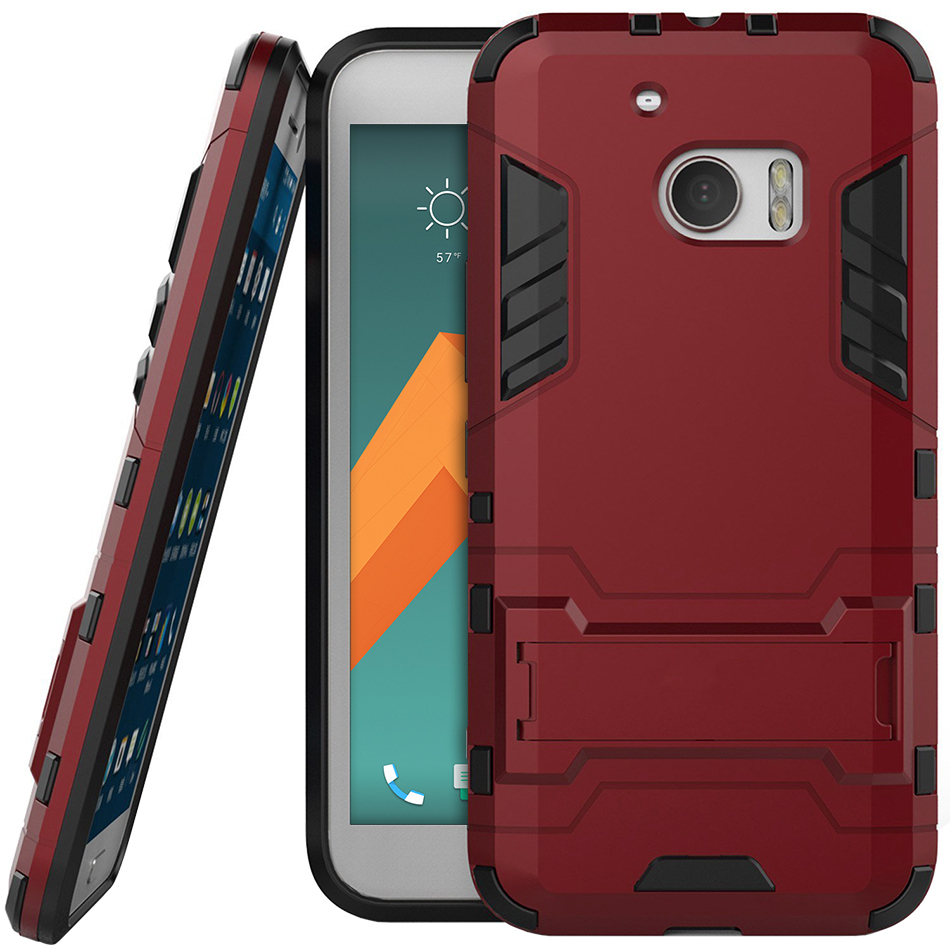 Slim Armour Tough Shockproof Case - HTC 10 (Red)