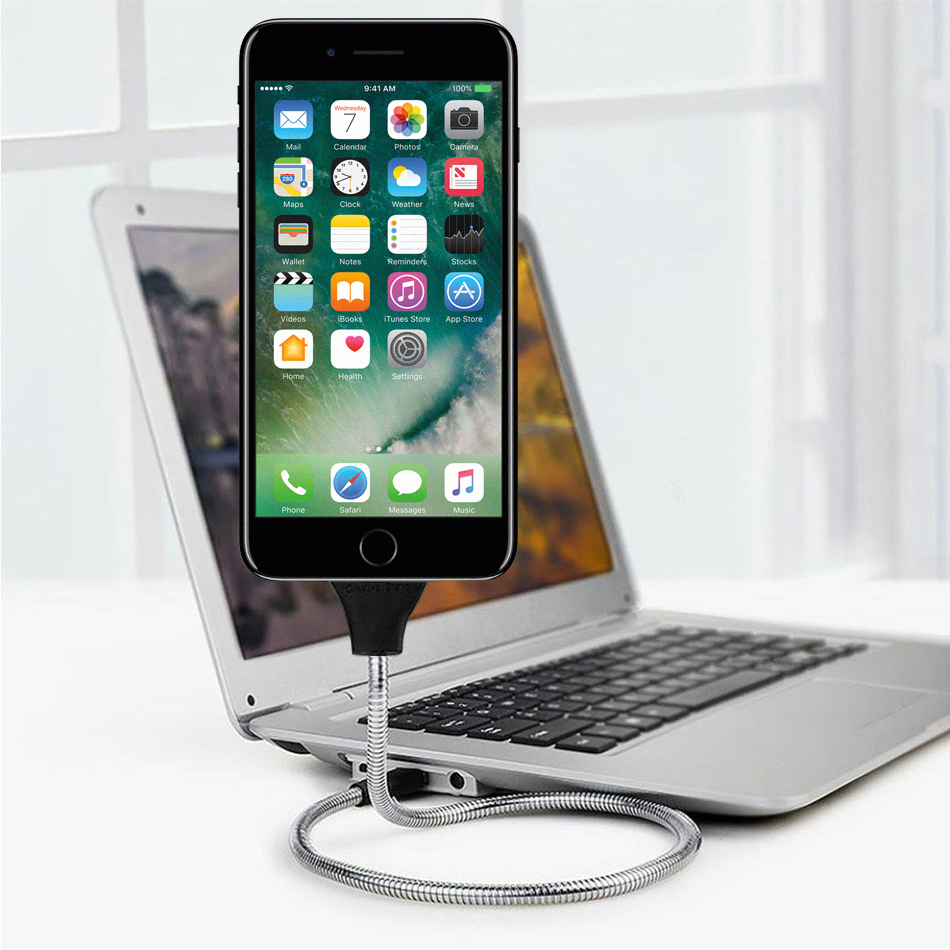 Flexible Heavy Duty Metal Lightning Charging Cable for iPhone