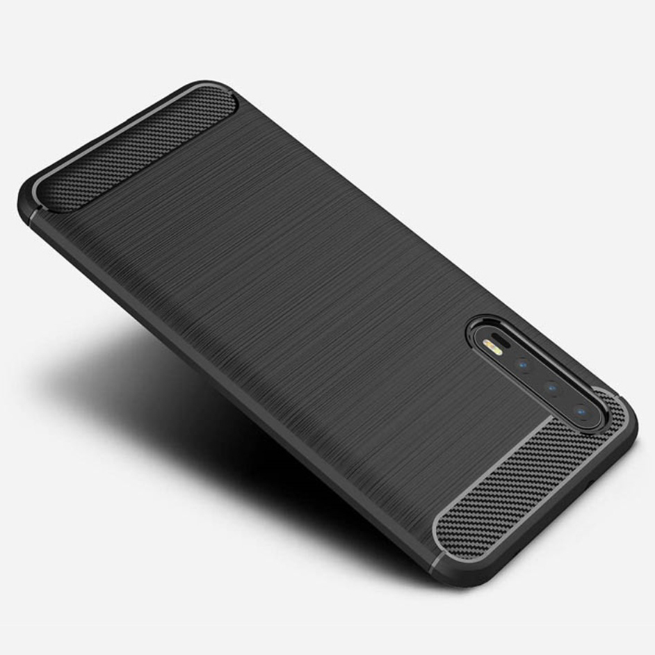 Flexi Slim Carbon Fibre Case for Huawei P20 Pro (Black)