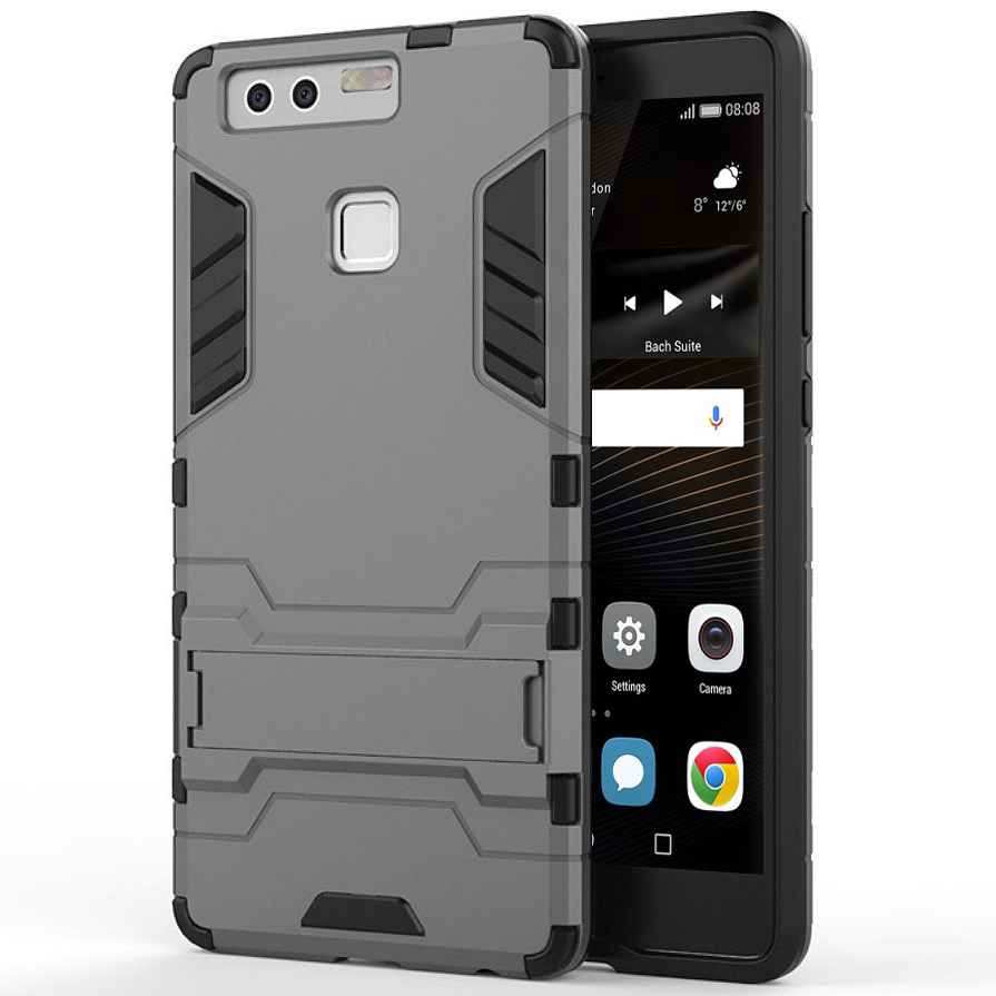 Slim Armour Tough Shockproof Case for Huawei P9 (Silver)