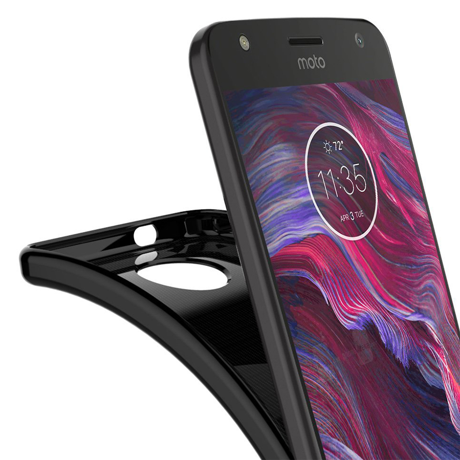Flexi Slim Stealth Case for Motorola Moto X4 (Black)