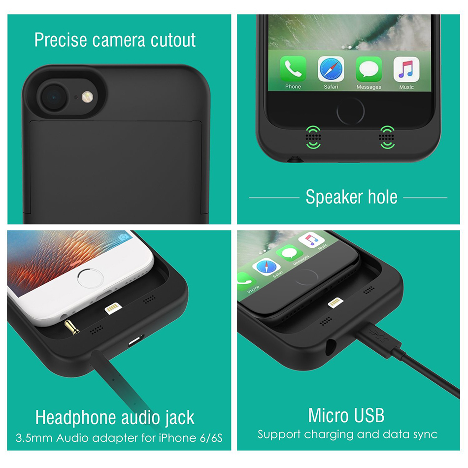 3200mAh MFi Battery Charger Case - Apple iPhone 8 / 7 / 6s