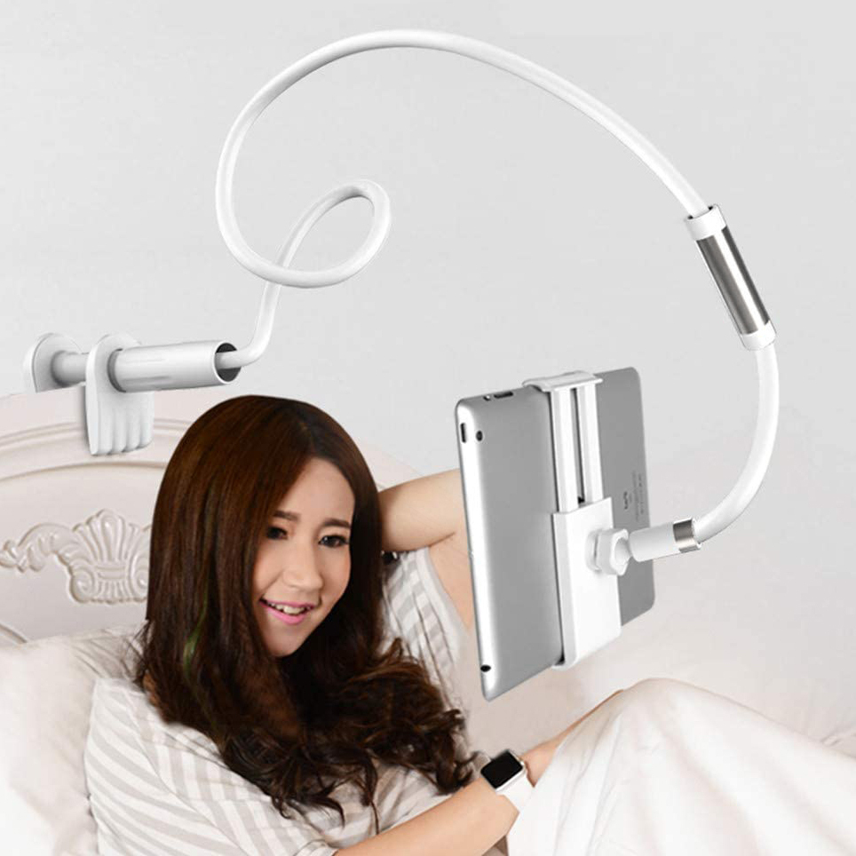 Kakusiga Rotating Flexible Arm Desk Bed Holder for iPad / Tablet