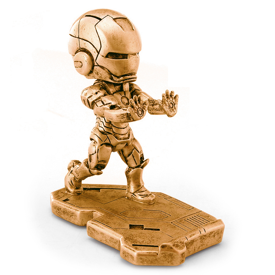 Iron Man Desktop Stand Holder for Mobile Phone (Gold)