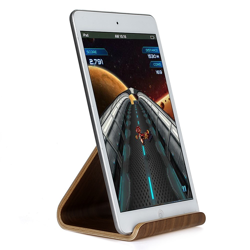 Samdi Wooden Desktop Stand for iPad / Tablet (Coffee Brown)