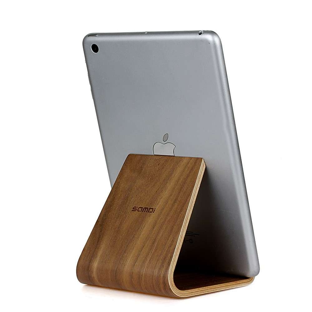 Samdi Wooden Desktop Stand for iPad / Tablet (Coffee Brown)