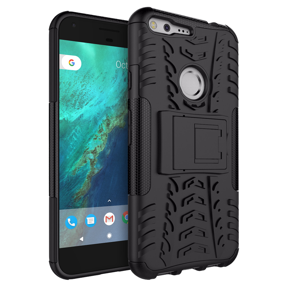 Dual Layer Tough Shockproof Case - Google Pixel XL (Black) Dual Layer Tough Shockproof Case - Google Pixel XL (Black)