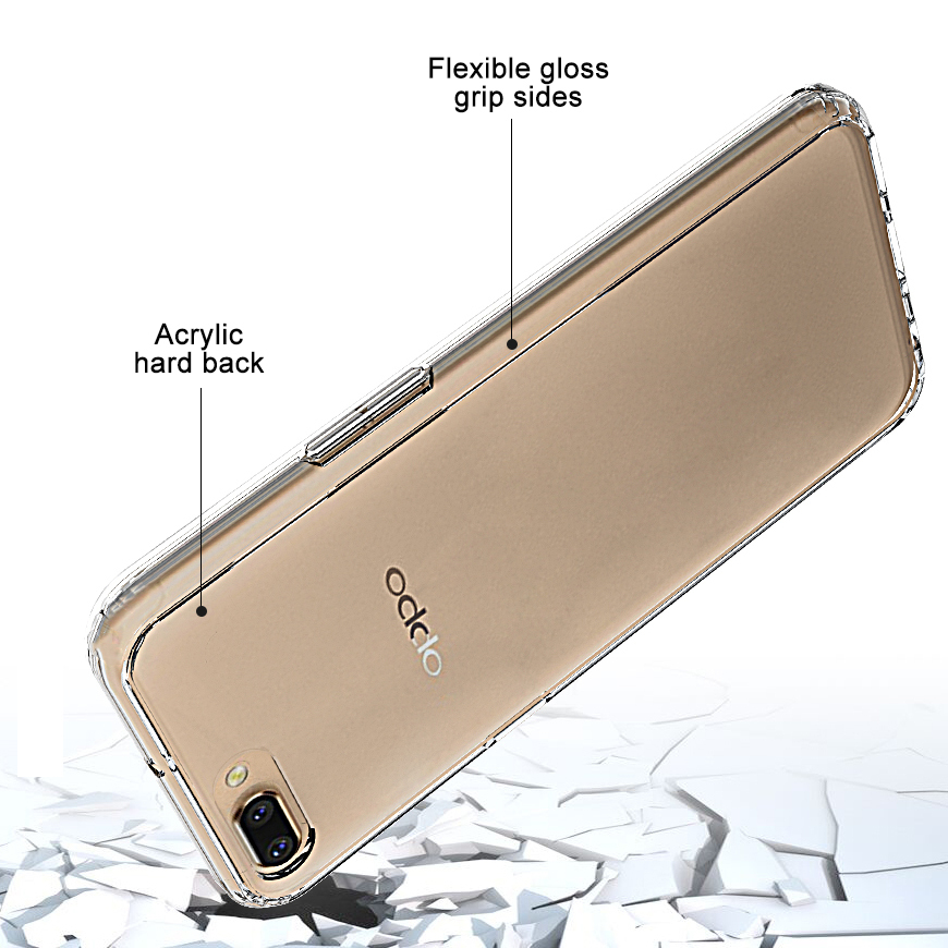 Flexi Slim Hybrid Case for Oppo R11 Plus (Clear)