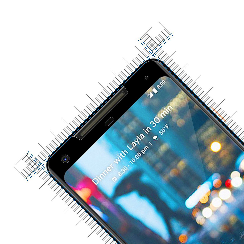Full Tempered Glass Screen Protector for Pixel 2 XL (Black)