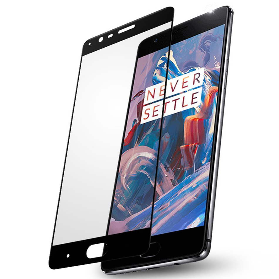 Full Tempered Glass Screen Protector for OnePlus 3T (Black)