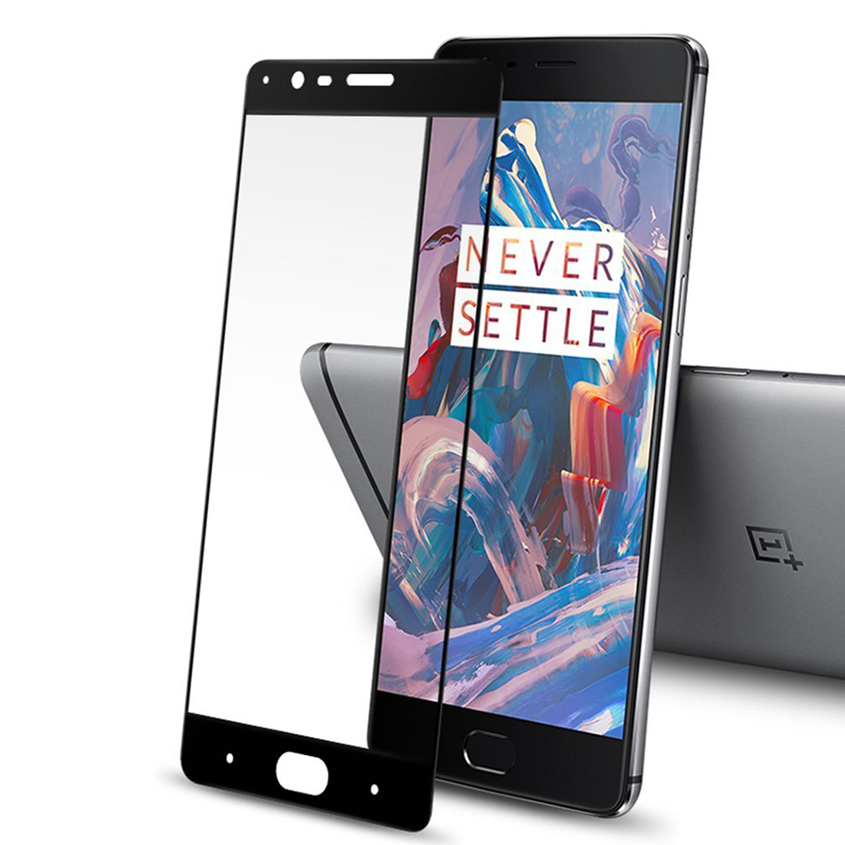 Full Tempered Glass Screen Protector For Oneplus T Black