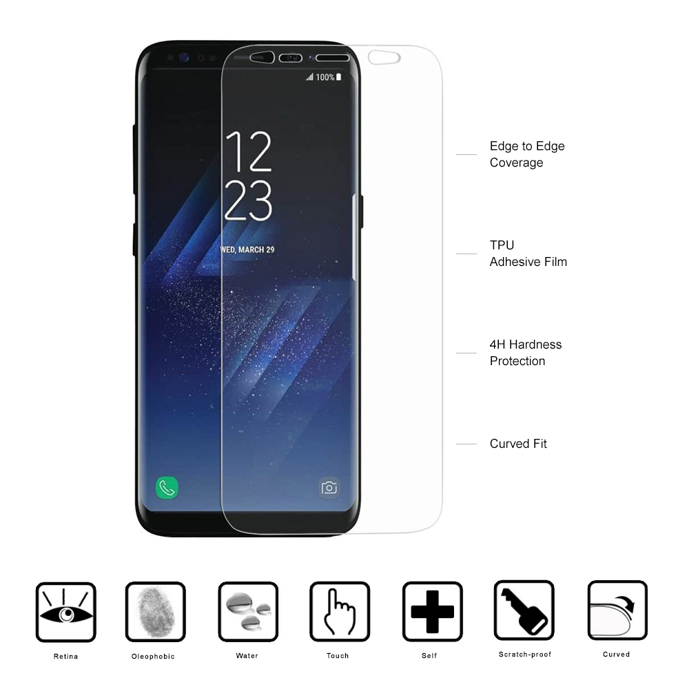 Full Coverage TPU Screen Protector for Samsung Galaxy S8+