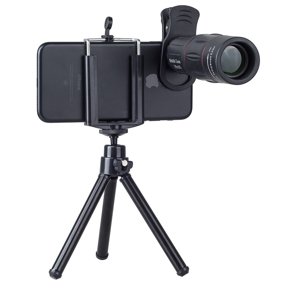 18X Optical Monocular Camera Lens Tripod Stand / Phone Holder