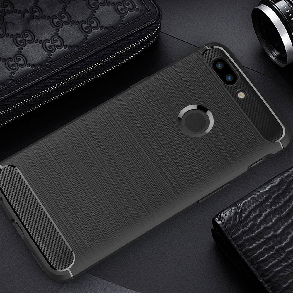 Flexi Slim Carbon Fibre Case for OnePlus 5T (Black)
