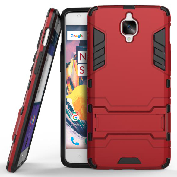Slim Armour Tough Shockproof Case for OnePlus 3 / 3T (Red)
