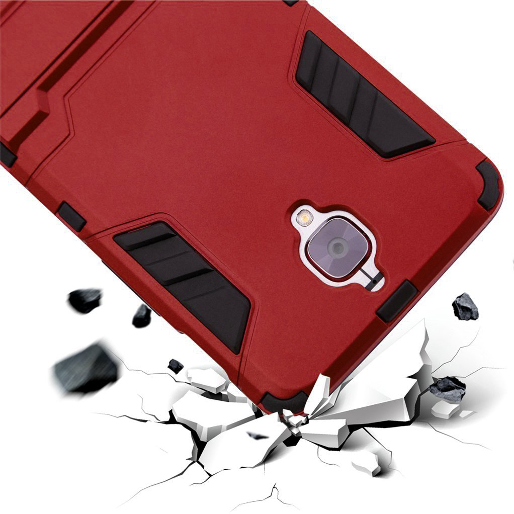 Slim Armour Tough Shockproof Case for OnePlus 3 / 3T (Red)