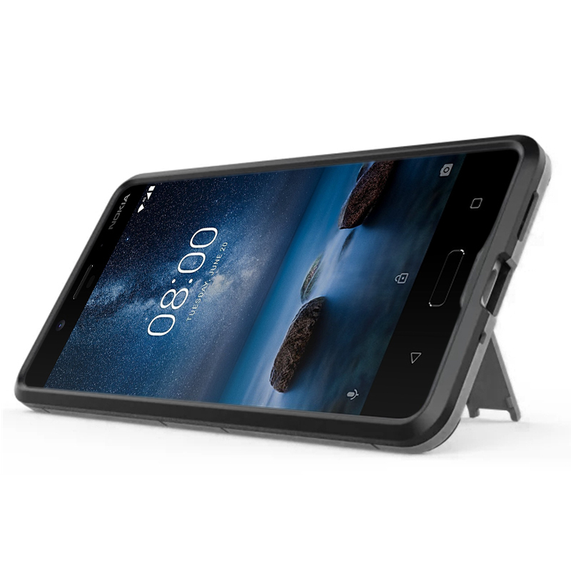 Slim Armour Tough Shockproof Case for Nokia 8 (Grey)