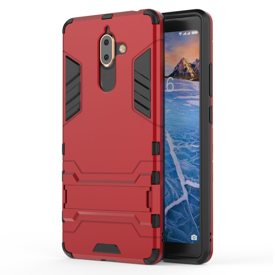 Slim Armour Shockproof Case for Nokia 7 Plus (Red)