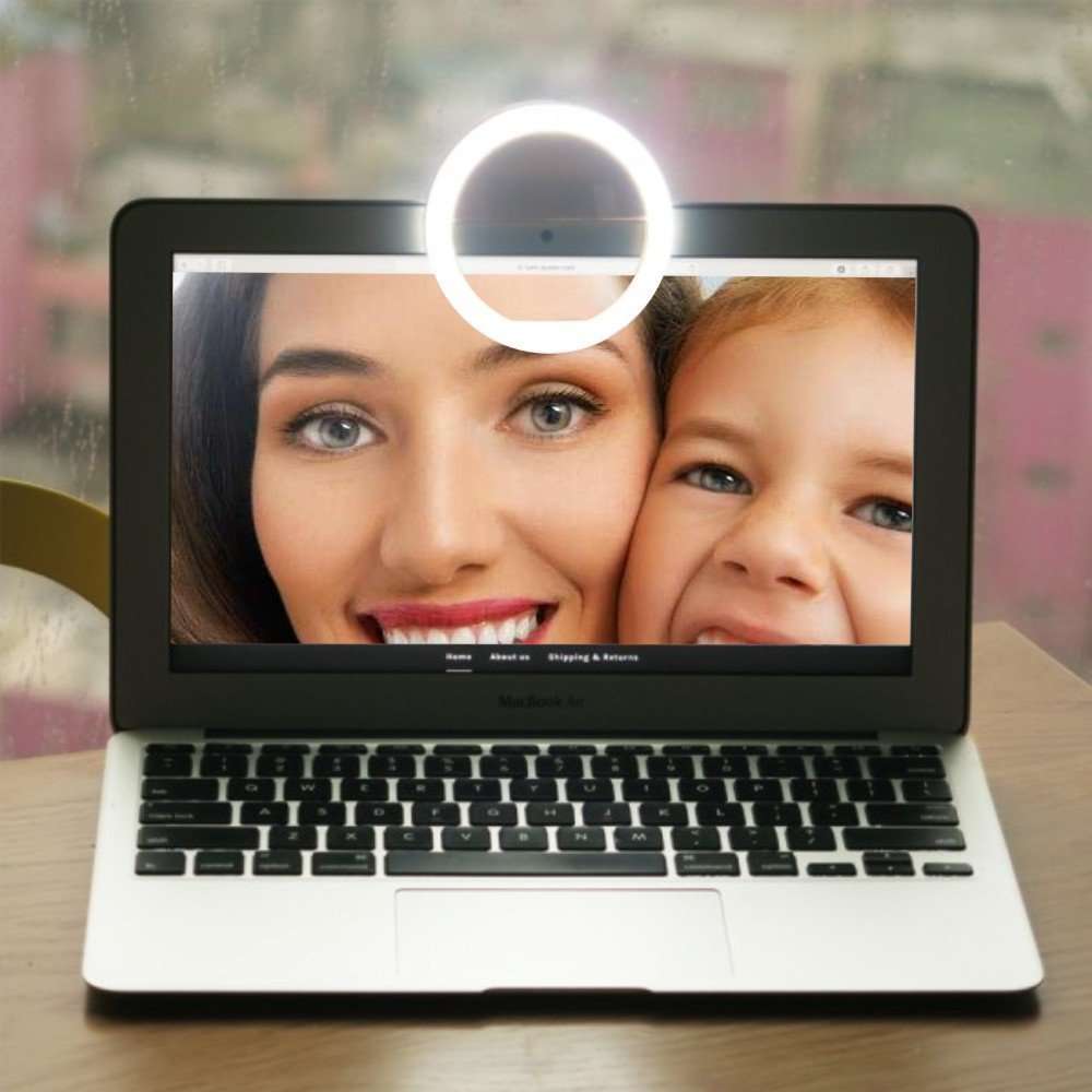 Clip-On 33 LED Ring Selfie Light (Rechargeable) for Phone