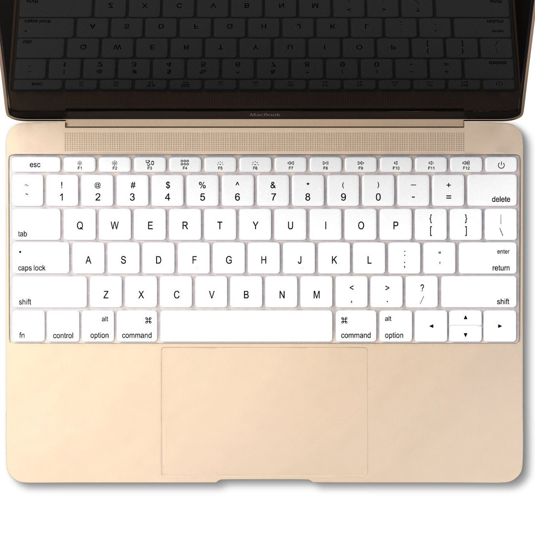 Keyboard Protector Cover for Apple MacBook 12-inch (White)