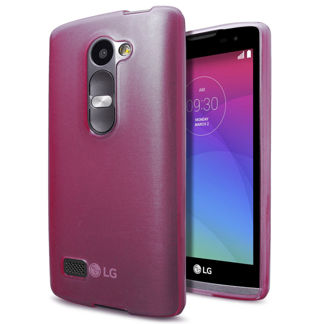 Flexi Gel Crystal Case for LG Leon (Pink)
