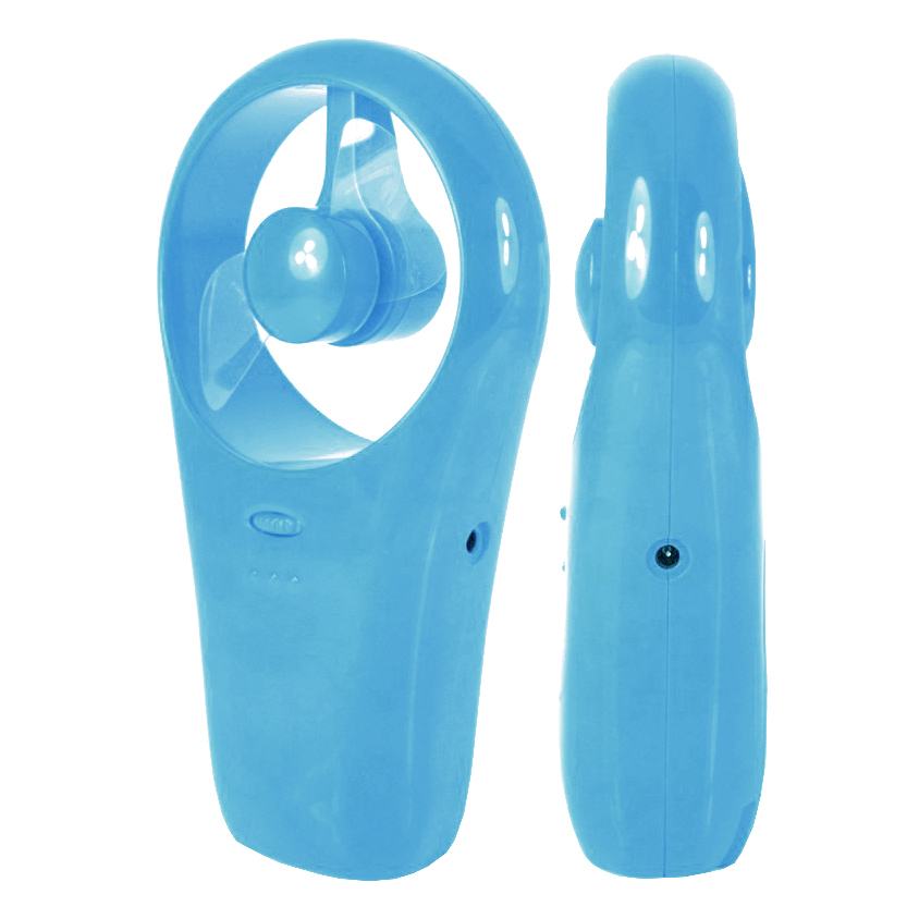 Twitfish Portable Handheld USB Fan with Lanyard (Blue)