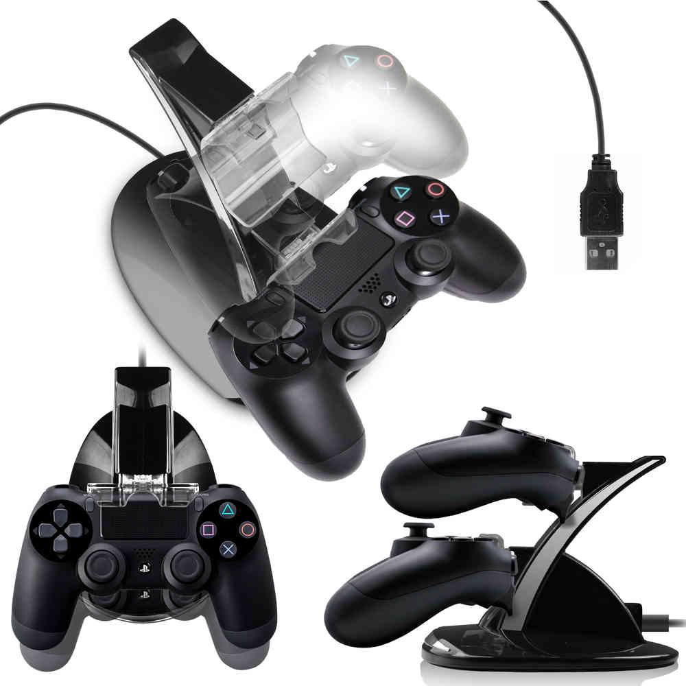 Twitfish Dual Dock Charger for Playstation 4 Controllers