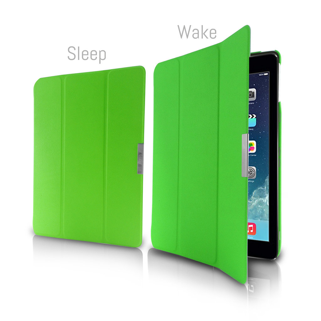 Orzly Slim-Rim Case & Smart Cover - Apple iPad Air (Green)