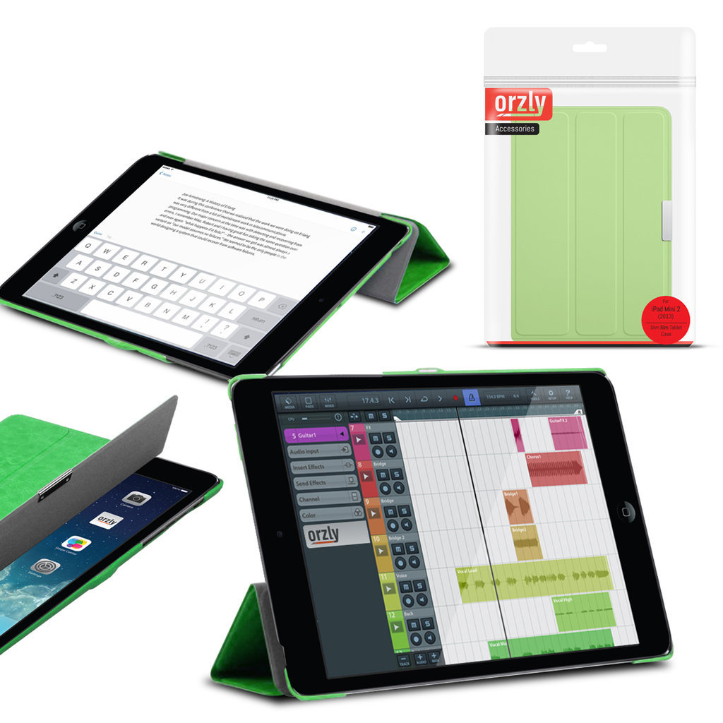 Orzly SlimRim Case for Apple iPad Mini 3 (Green)