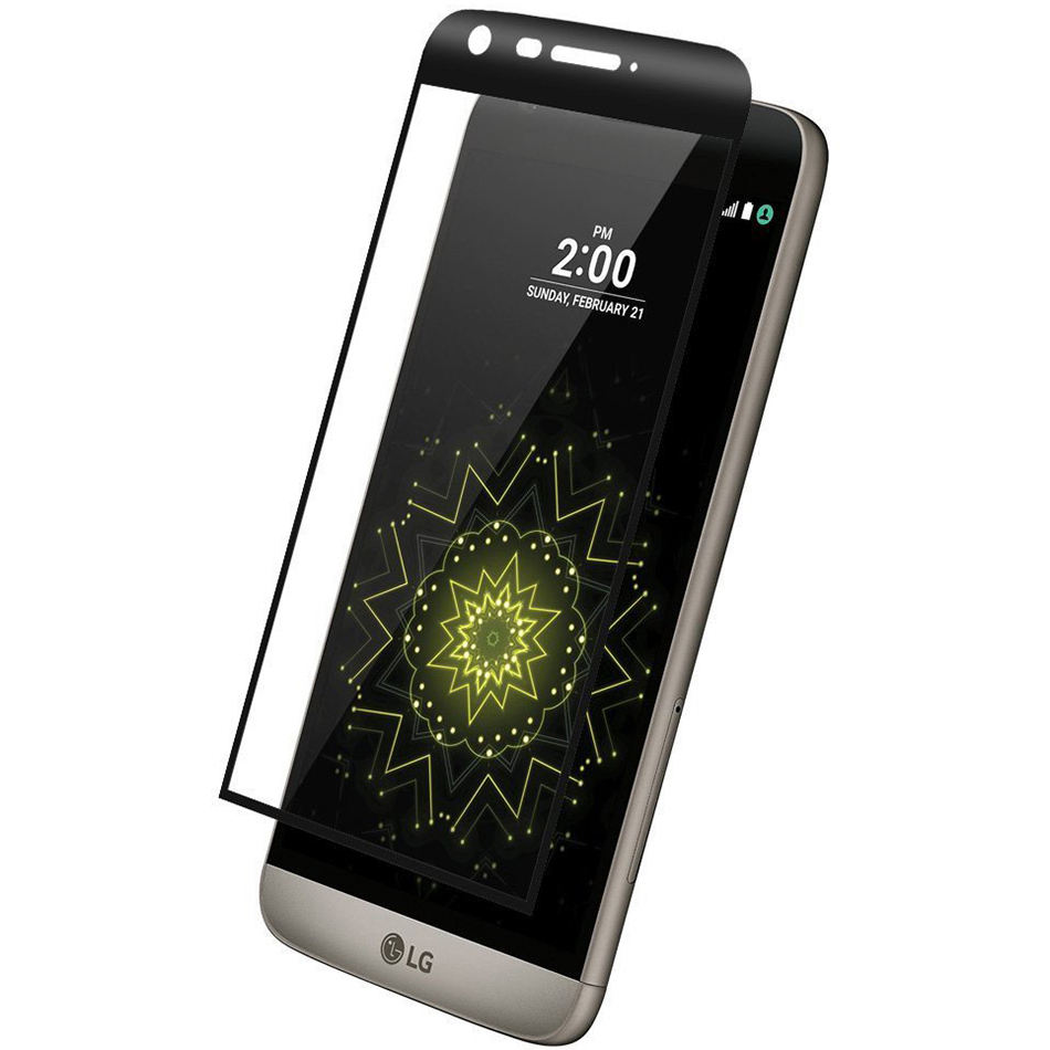 Curved Edge Tempered Glass Screen Protector - LG G5 (Black)