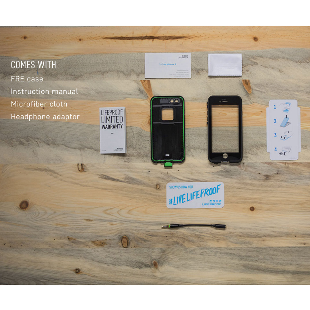 LifeProof Fre Waterproof Case for Apple iPhone 6s Plus (Black)