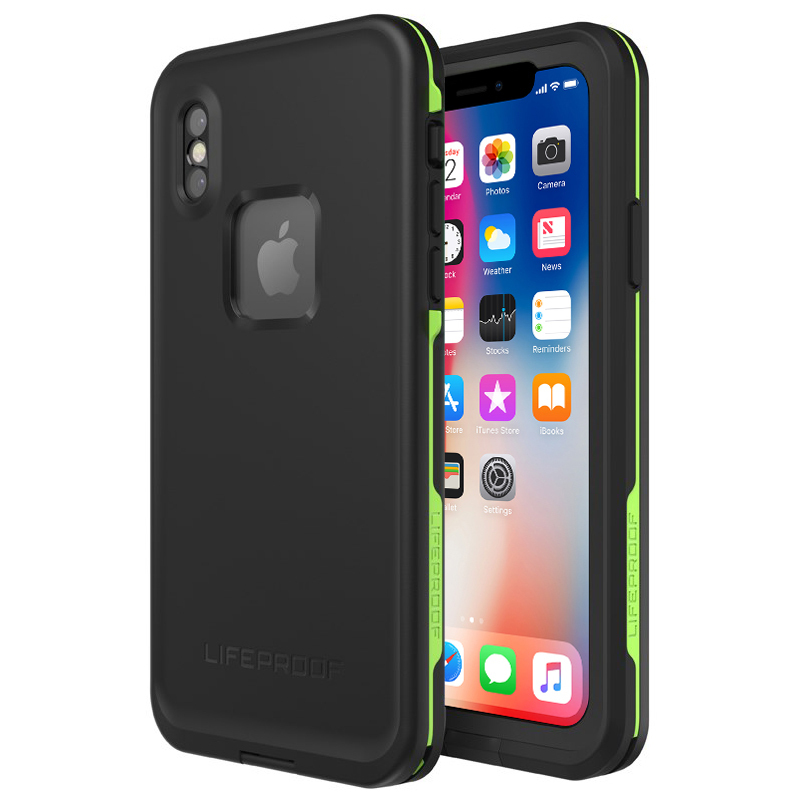 LifeProof Fre Case for Apple iPhone X Black Lime