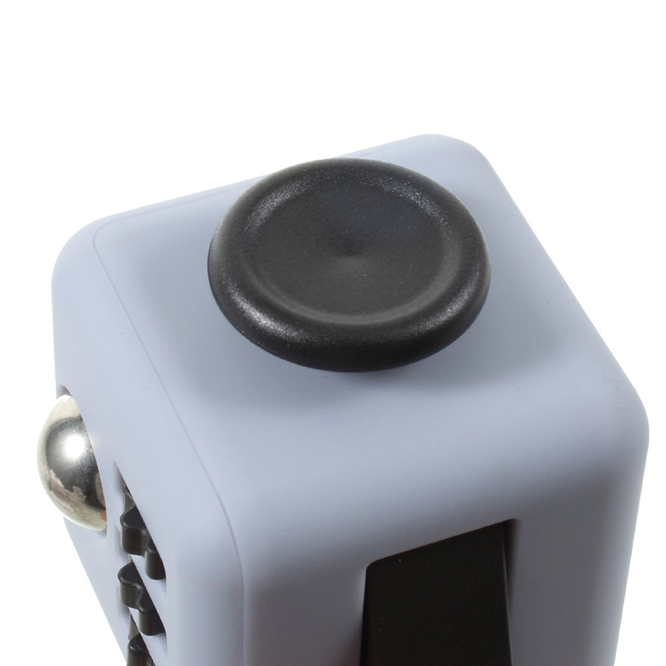 Fidget Cube Anti Stress Anxiety Reliever Play Toy (Grey)