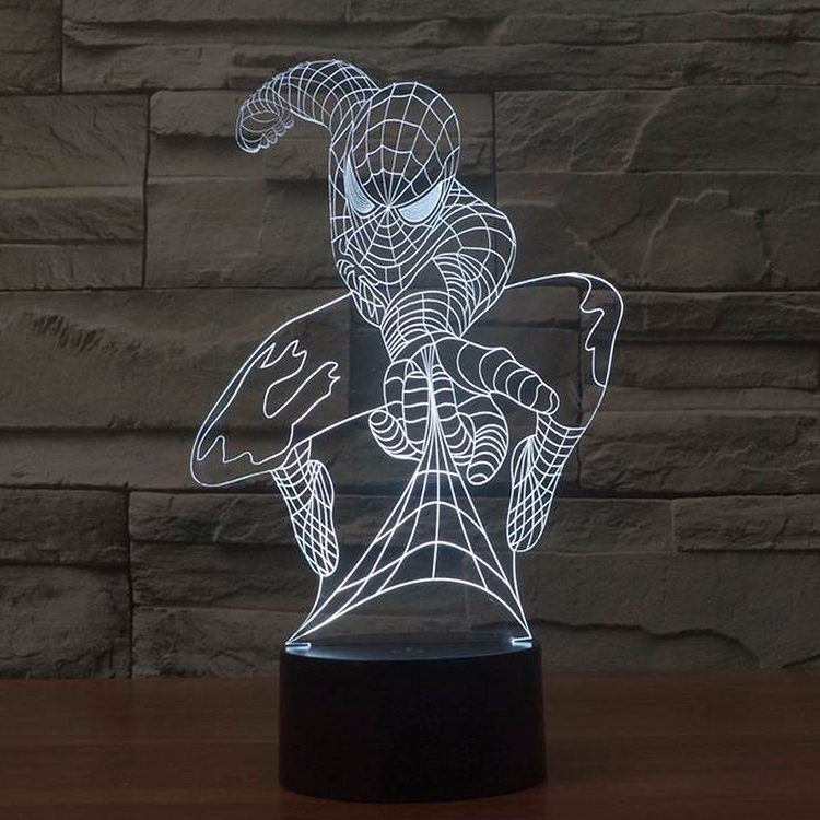 3D Spider-Man LED Desk Lamp Night Light