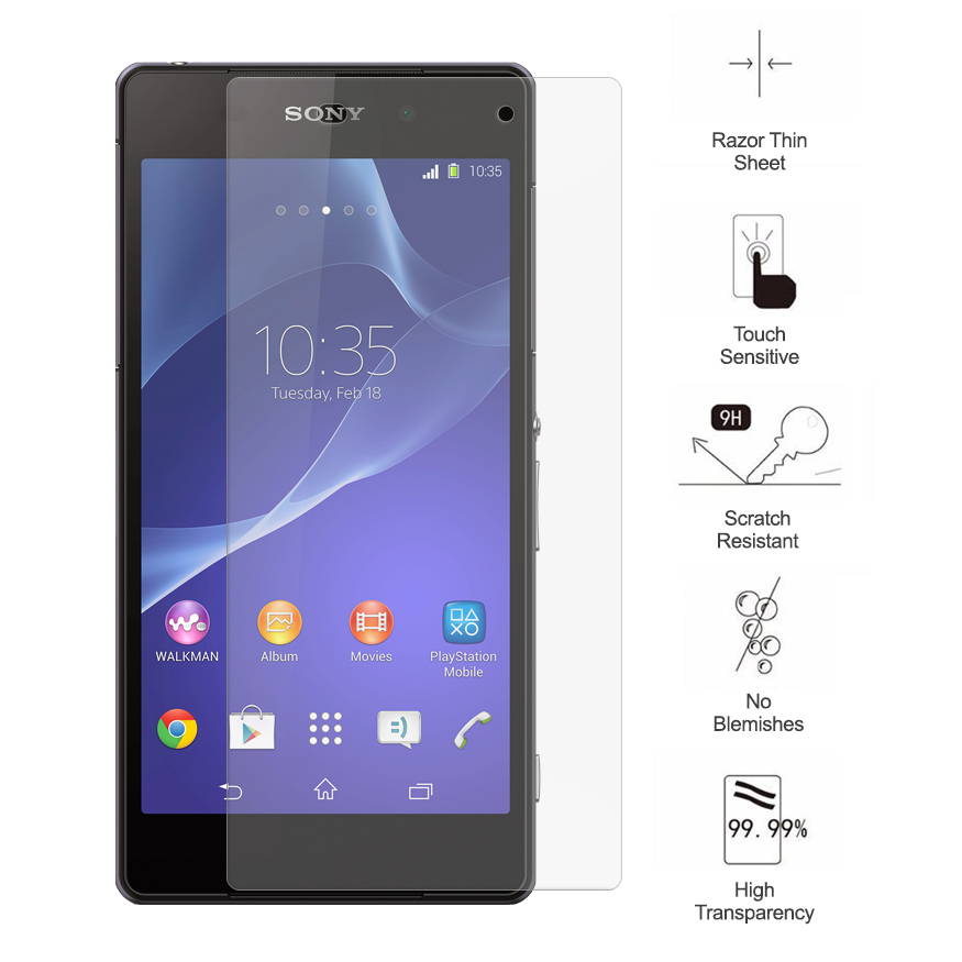 Tempered Glass Screen Protector for Sony Xperia Z2