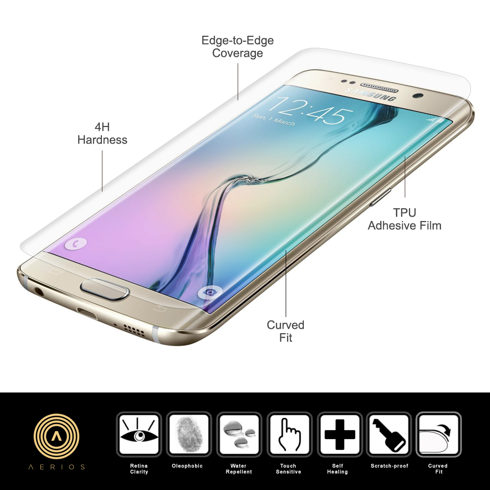 Full Coverage TPU Screen Protector for Samsung Galaxy S6 Edge
