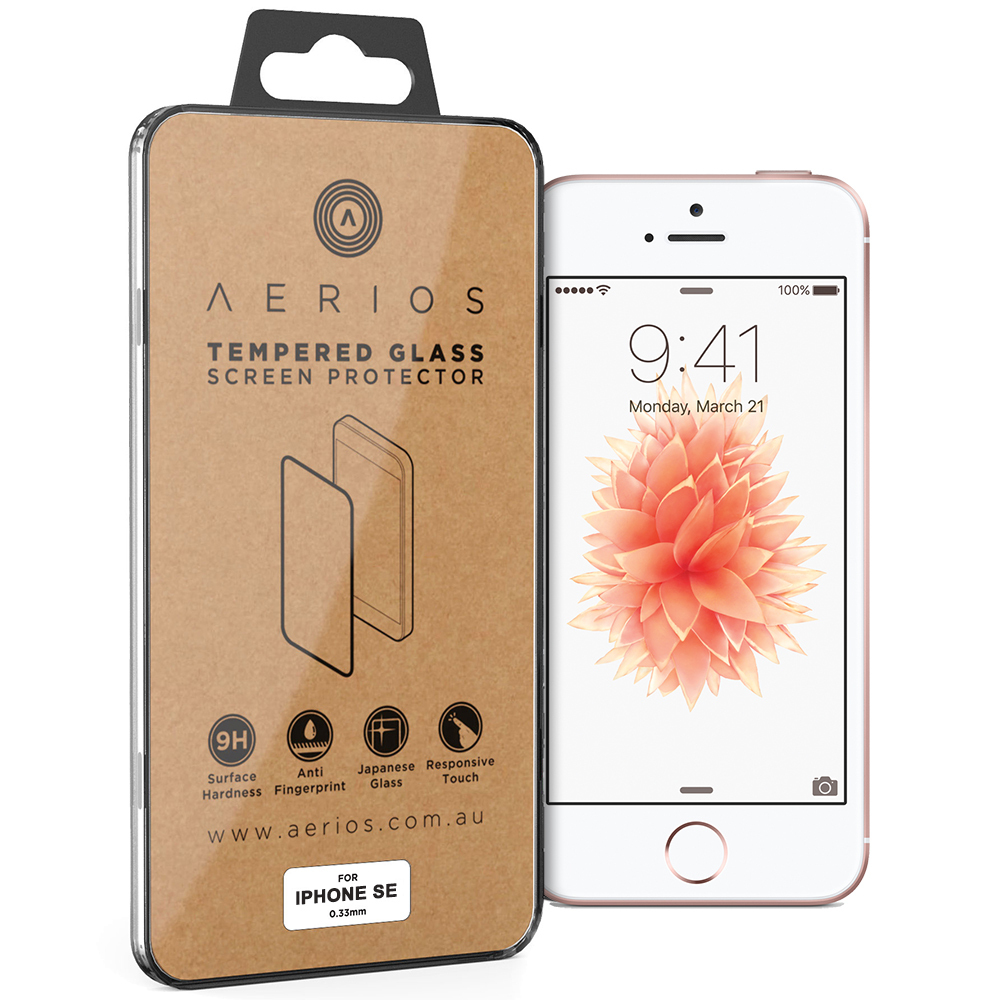 Aerios Tempered Glass Screen Protector - Apple iPhone SE