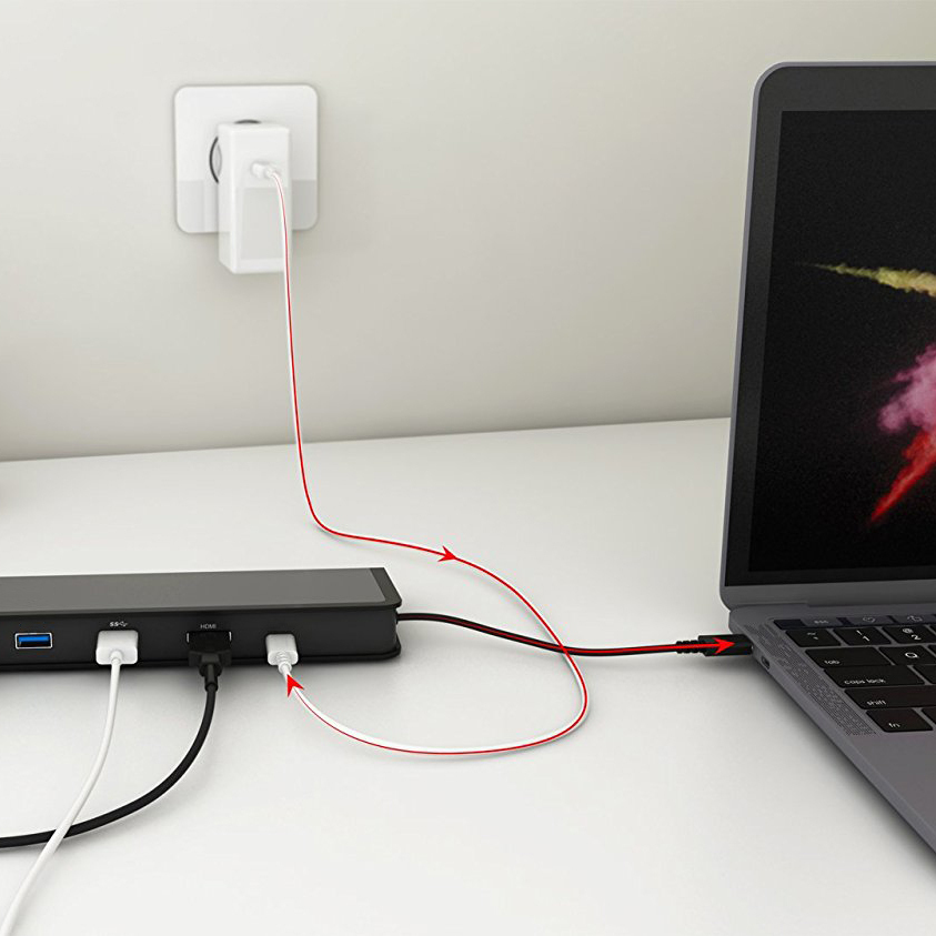 Laser 100W USB-C Type-C Docking Station for Apple MacBook Pro