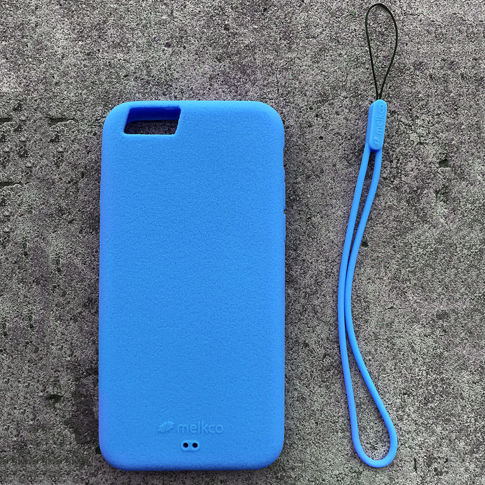 Melkco Silikonovy Case Wrist Strap for Apple iPhone 6 (Blue)