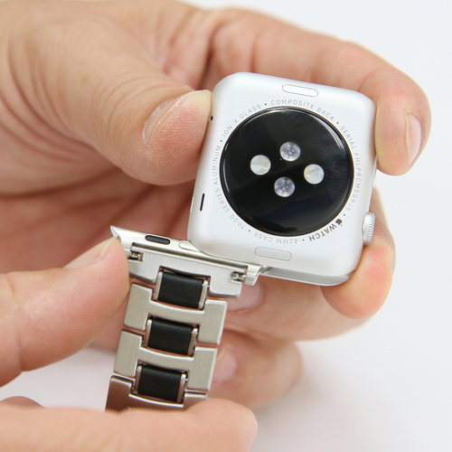 Silver Spring Adapter Band Connector - Apple Watch 45 / 46 / 49mm